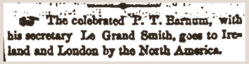 P.T. Barnum and The Irish | All Things Barnum